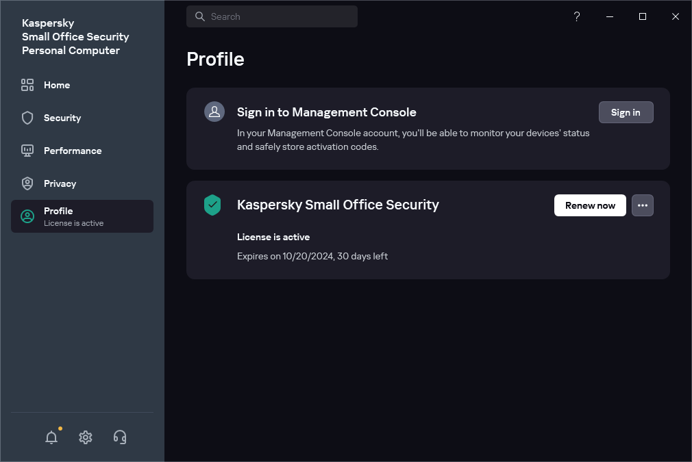 Connecting the computer to Kaspersky Small Office Security Management ...