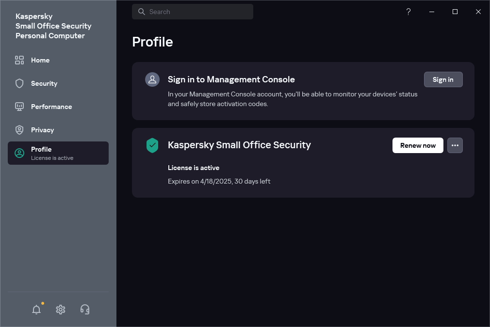 Connecting the computer to Kaspersky Small Office Security Management ...
