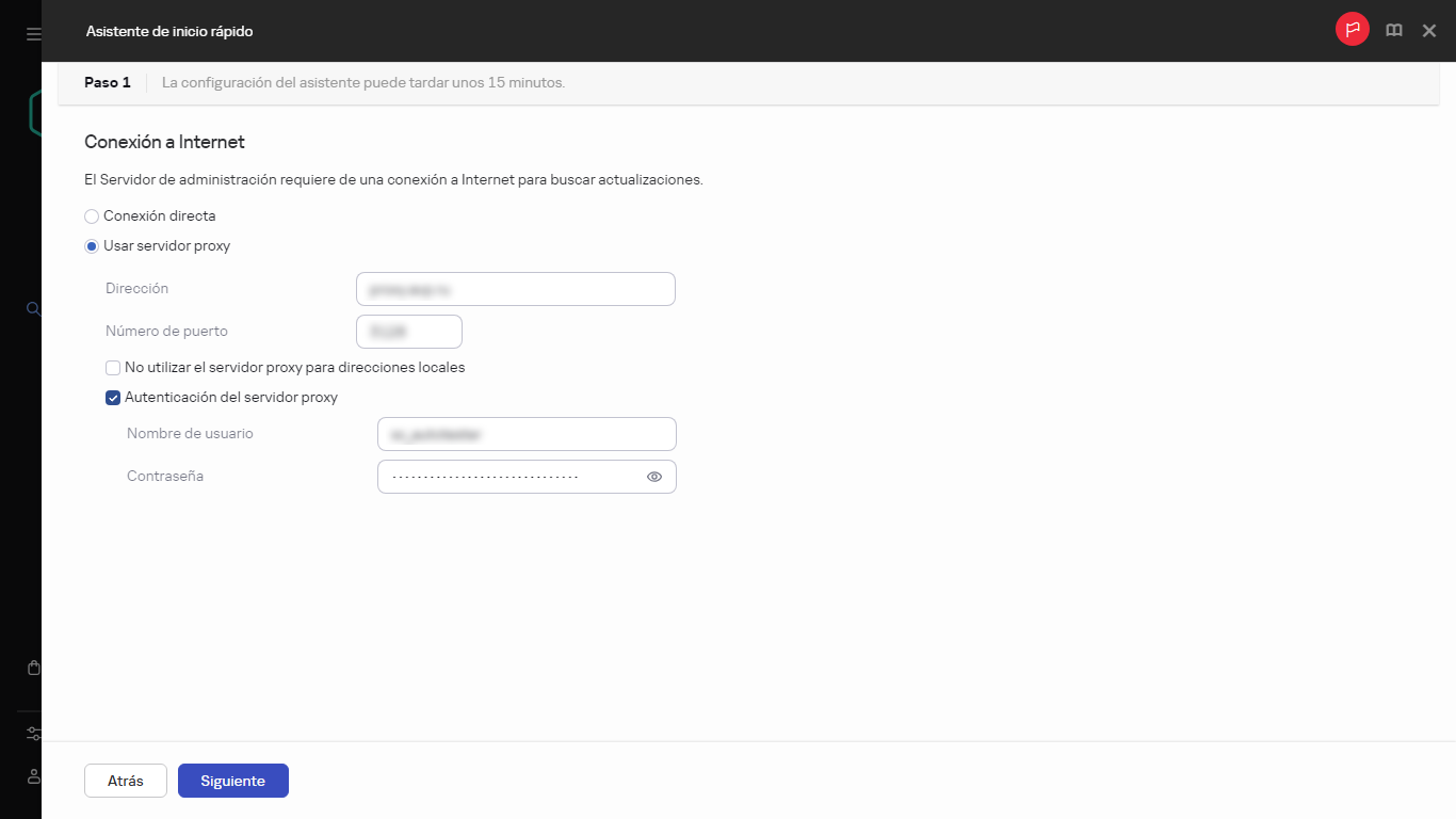 Paso 1. Especificar la configuración de la conexión a Internet