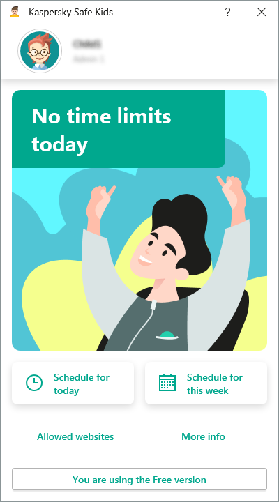 Main application window