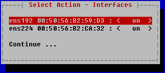 Step 1. Modifying the network settings of the operating system of a node