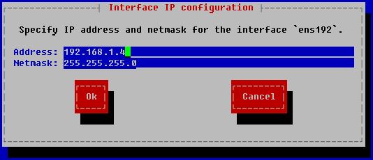 Step 1. Modifying the network settings of the operating system of a node
