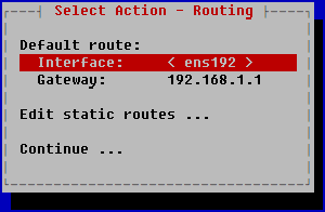 Step 2. Modifying routing settings