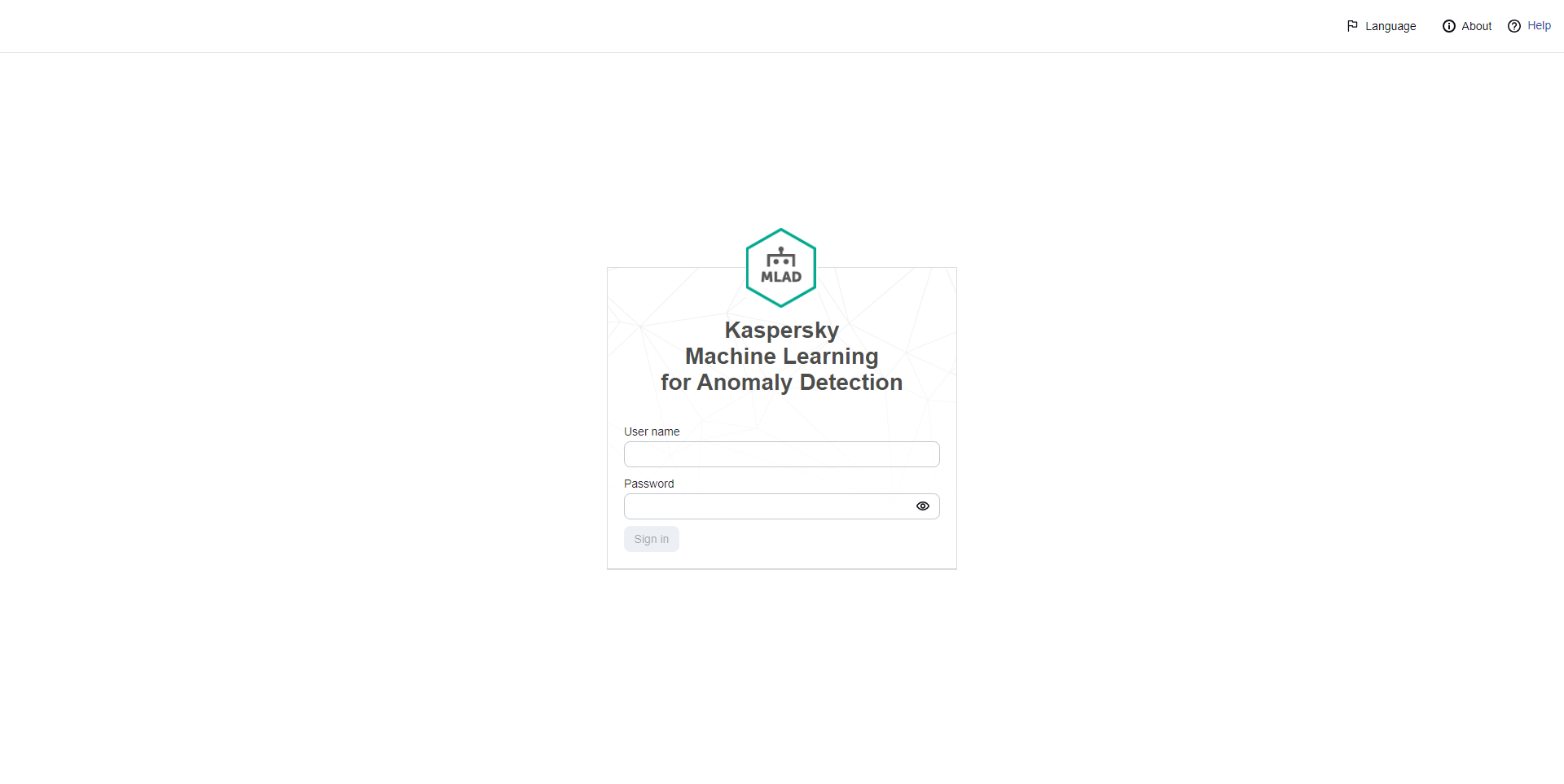 Connecting to the web interface